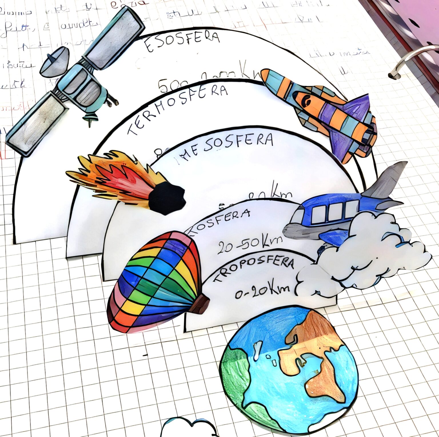 MAPA MENTAL SOBRE CAMADAS DA ATMOSFERA - Maps4Study