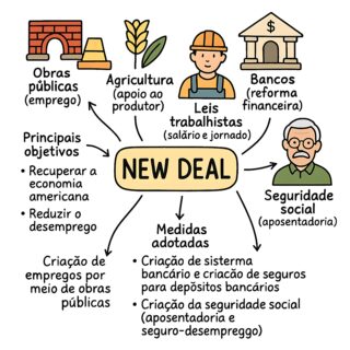 MAPA MENTAL SOBRE NEW DEAL - Maps4Study
